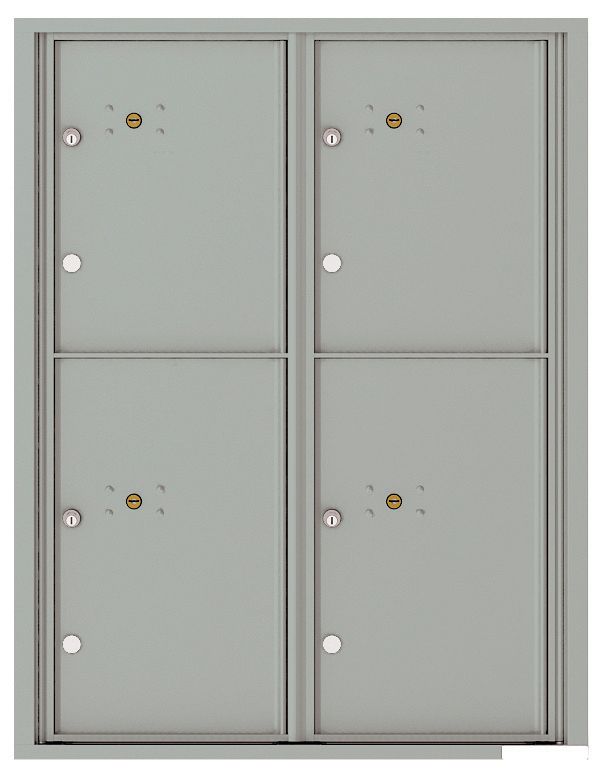 Fully Recessed 4C Horizontal Mailbox with 4 Parcel Lockers (2 Extra ...