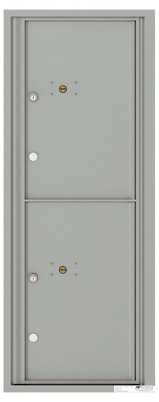 Fully Recessed 4C Horizontal Mailbox with 2 Large Parcel Lockers - 4C12S-2P