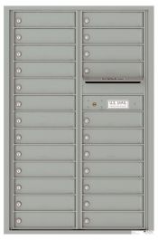 4C Horizontal Mailbox with 24 Tenant Compartments and Outgoing Mail ...