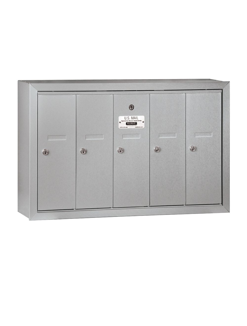 Salsbury 3505SU 5 Door Mailbox Surface Mounted USPS Access