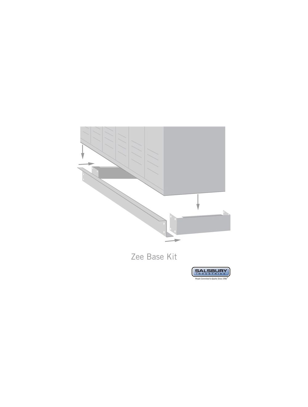 Zee Base Kit - 4 Inches High, 6 Foot Length - for 21 Inch Deep Metal ...