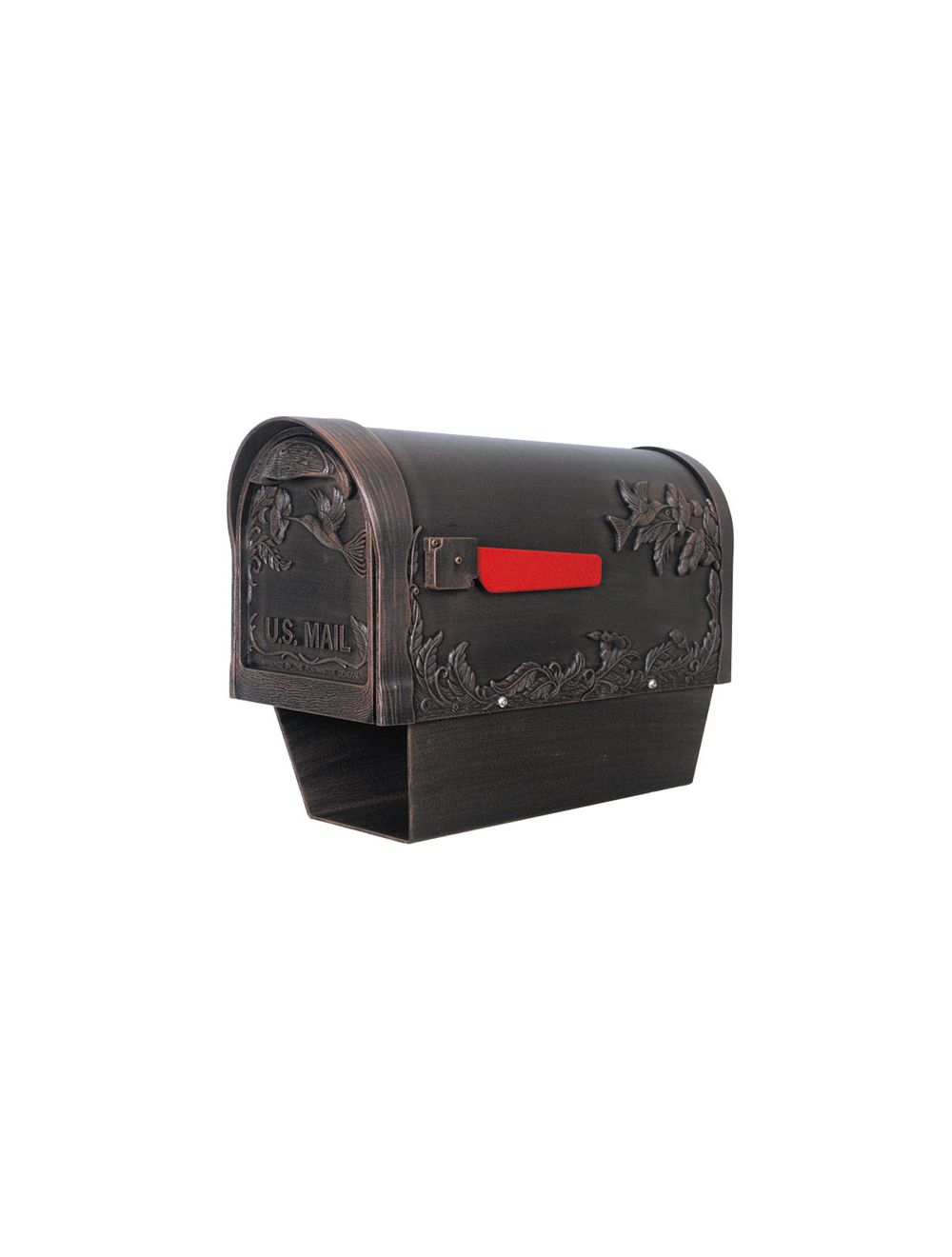 Humingbird Curbside Mailbox with Newspaper Tube