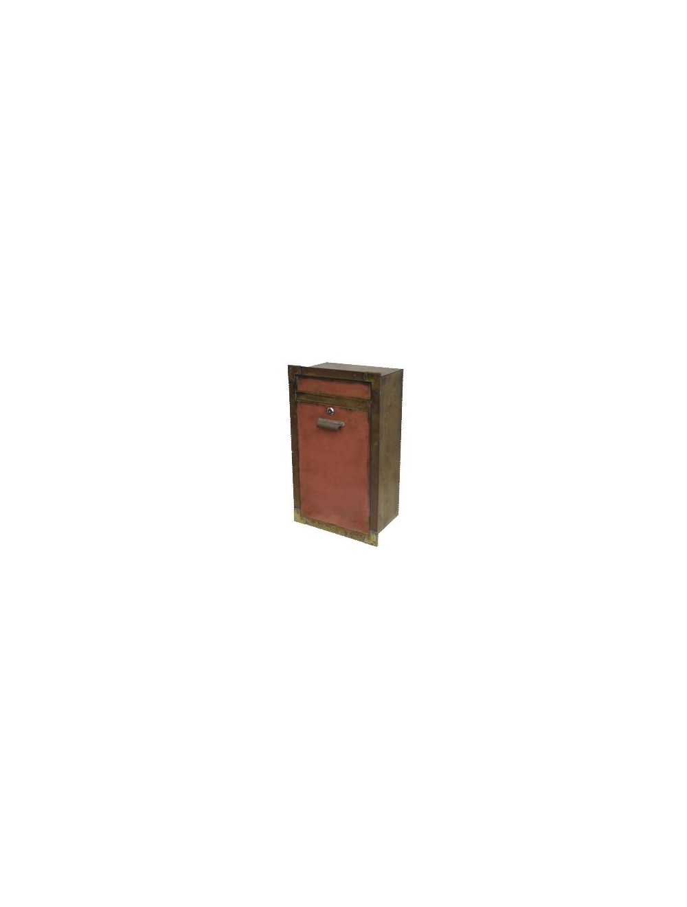 Courtyard Brass Recessed Locking Mailbox