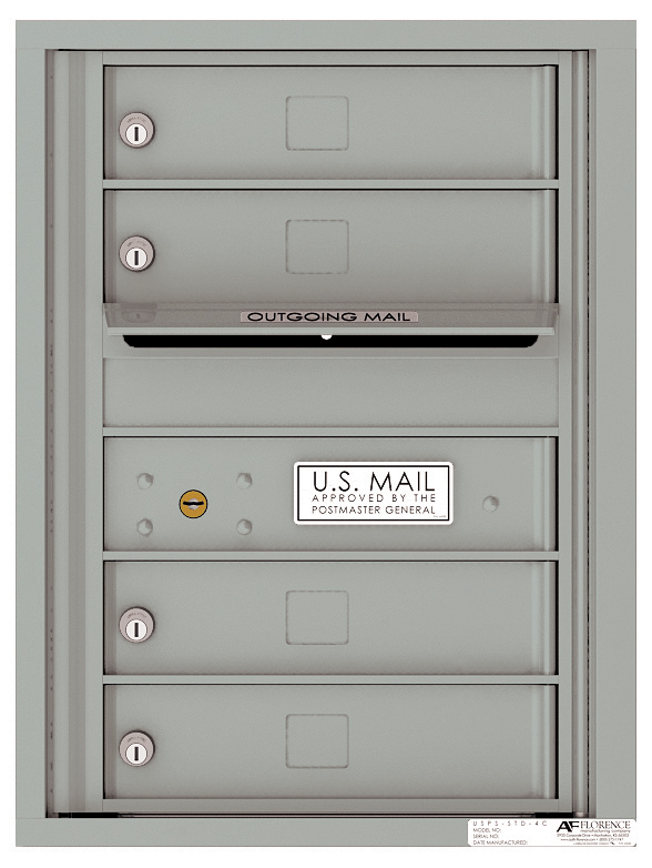 Double Column Commercial Mailbox with 10 Tenant Doors
