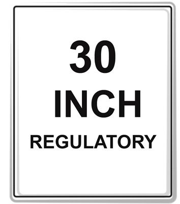 Regulatory Sign Reflective Faceplate 30"