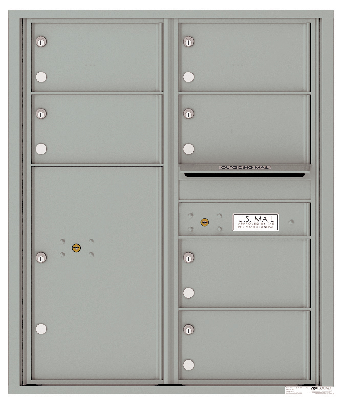 Mailbox with 18 Tenant Compartments and Outgoing Mail Slot