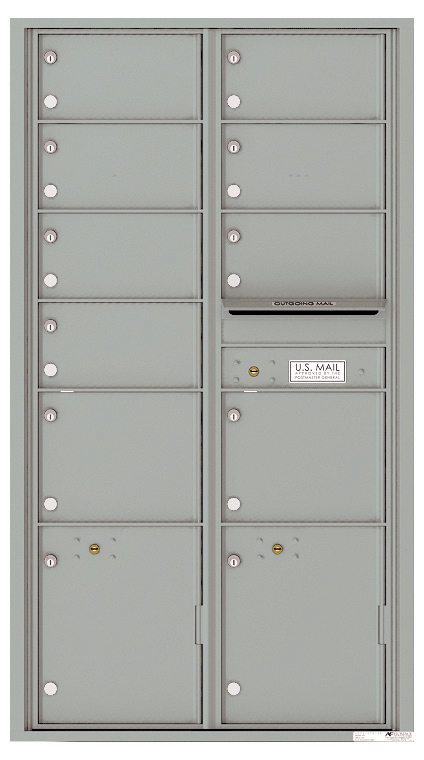 Mailbox With 20 Tenant Compartments and 2 Parcel Lockers