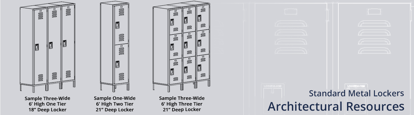 Architectural Resources - 12" Wide Vented Metal Lockers