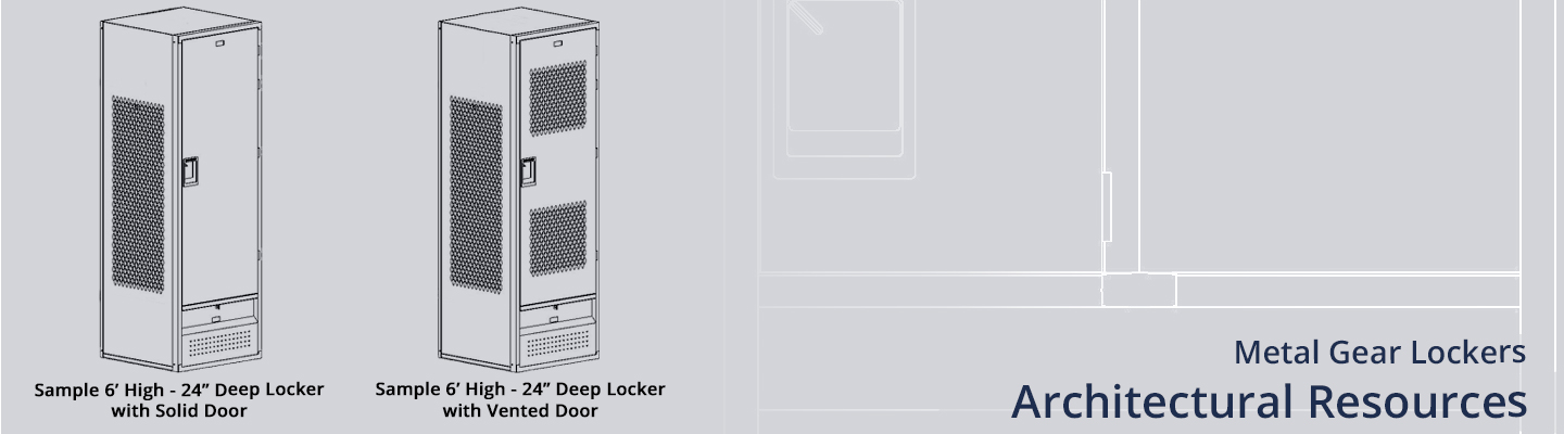Architectural Resources - 24" Wide Standard Gear Metal Lockers