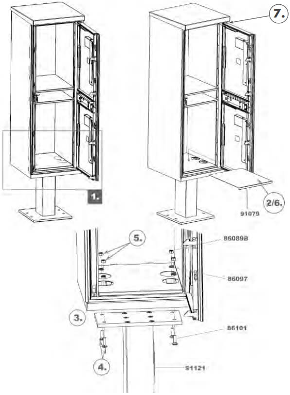 1590 OPL Parcel Locker Installation Instructions