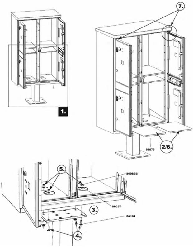 1590 OPL Parcel Locker Installation Instructions