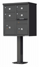 4 Door CBU Cluster Mailbox with Extra Large Tenant Doors