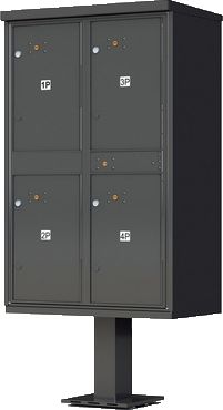 4 Door Parcel Locker Cluster Mailbox
