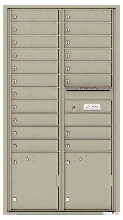 4C Horizontal Mailbox with 5 Tenant Doors - 4C07D-05