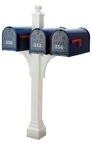 Janzer Multi-Mount Double Mailbox Post